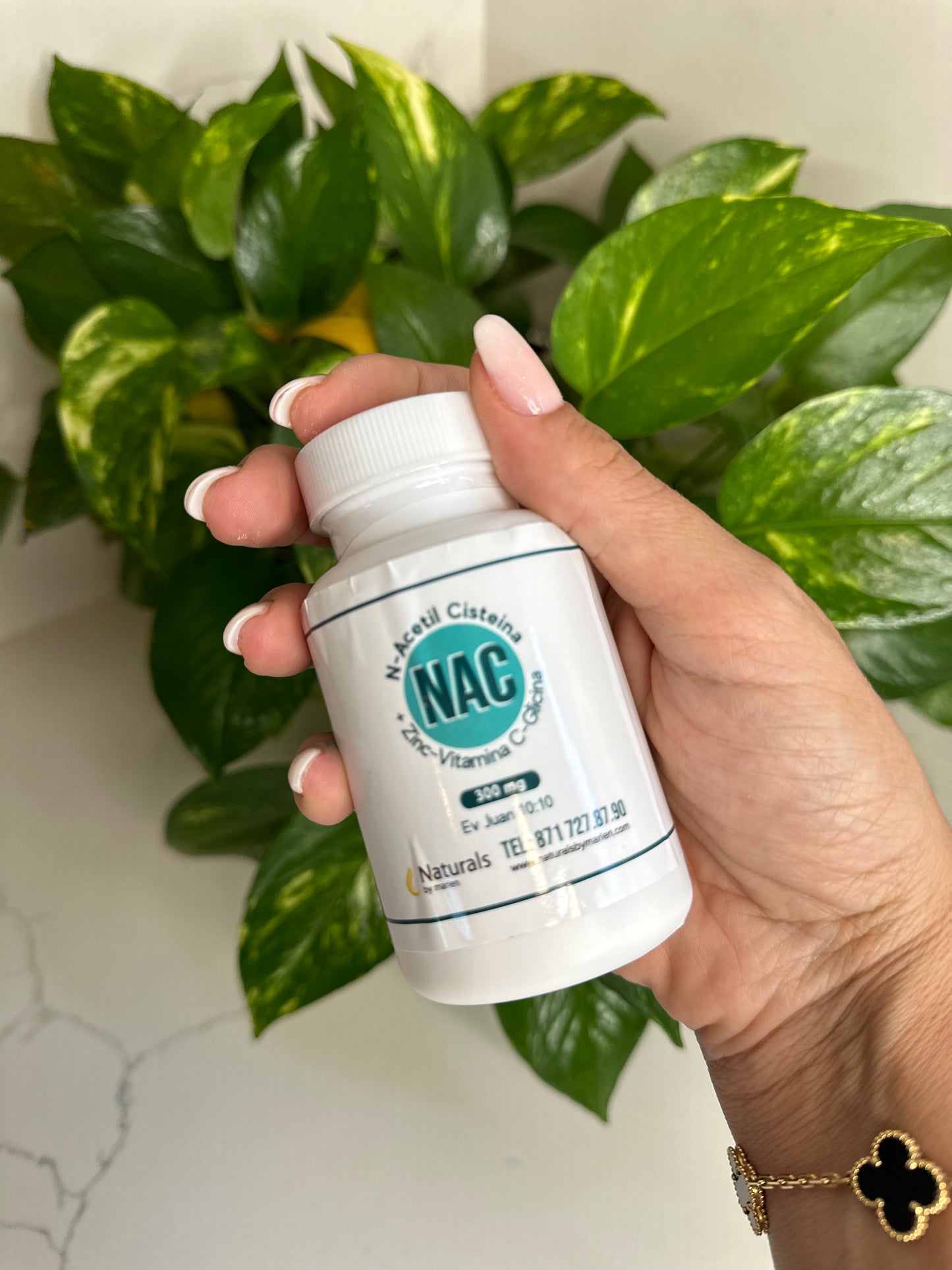 NAC N-Acetil Cisteína + Zinc, Vitamina C y Glicina Cápsulas (60 cápsul ...